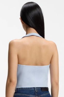Hugo Slim-fit Halterneck Waistcoat