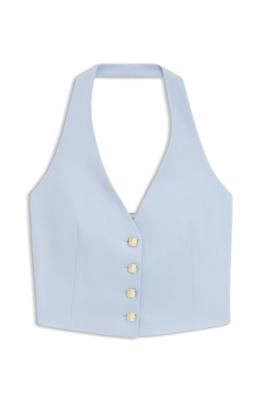 Hugo Slim-fit Halterneck Waistcoat