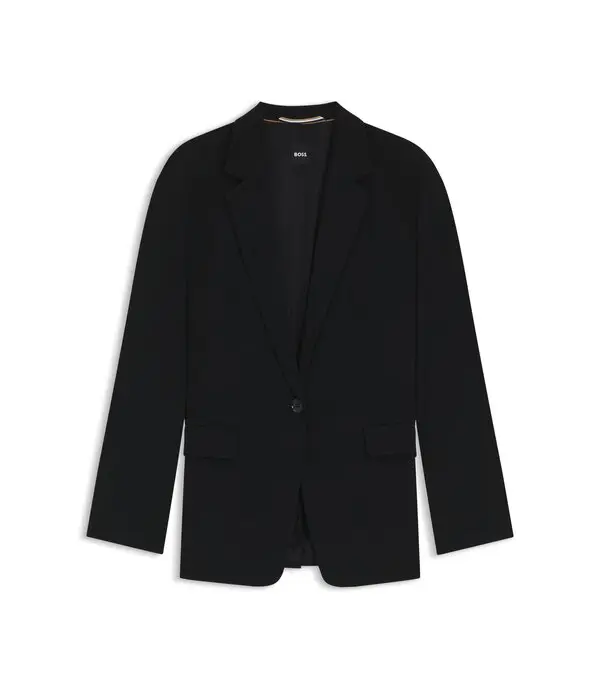 BOSS Regular-fit Crepe Jacket - Black