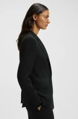 BOSS Regular-fit Crepe Jacket - Black