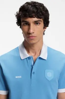 BOSS Paddy Polo Shirt With Country Flag - Argentina