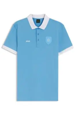 BOSS Paddy Polo Shirt With Country Flag - Argentina