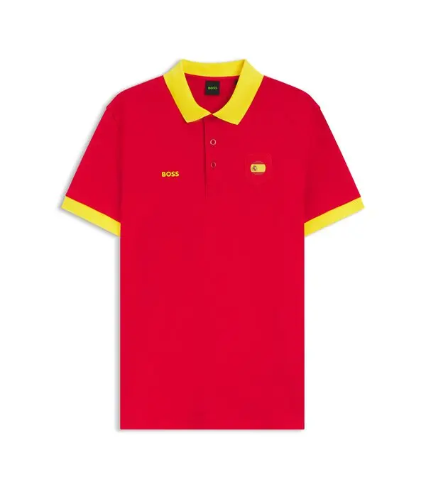 BOSS Paddy Polo Shirt With Country Flag - Spain
