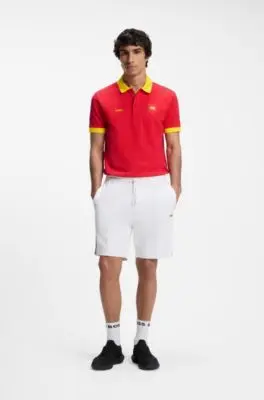 BOSS Paddy Polo Shirt With Country Flag - Spain