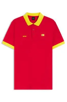 BOSS Paddy Polo Shirt With Country Flag - Spain