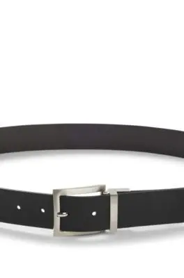 Hugo Reversible Pin-buckle Belt In Italian Leather