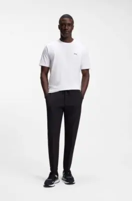 BOSS Running-style Sneakers With Textured Mix - Black
