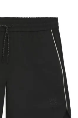 Hugo Contrast-piping Shorts With Water-repellent Finish