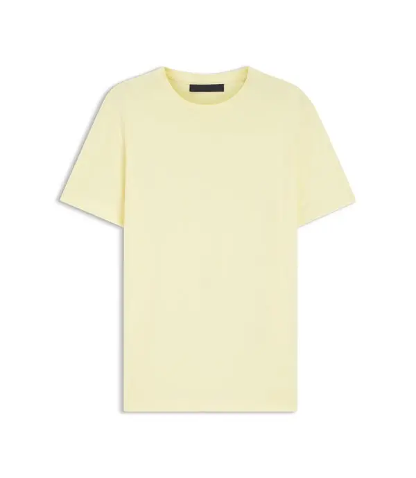 BOSS By Beckham T-shirt In Cotton And Silk - Beige