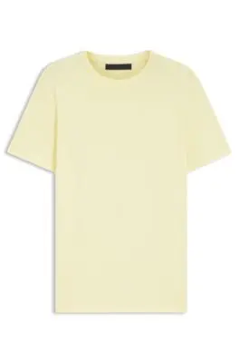 BOSS By Beckham T-shirt In Cotton And Silk - Beige