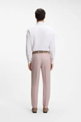 BOSS Regular-fit Shirt In Structured Italian Cotton