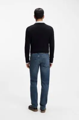 BOSS Maine Regular-fit Jeans In Stretch Denim - Blue