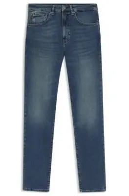 BOSS Maine Regular-fit Jeans In Stretch Denim - Blue