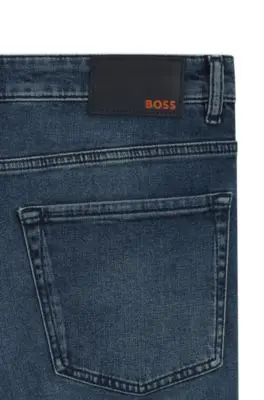 BOSS Maine Regular-fit Jeans In Stretch Denim - Blue