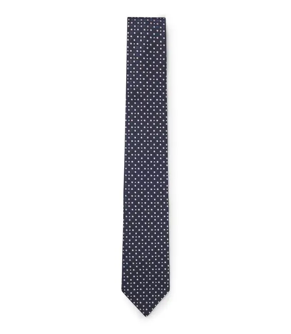 BOSS Jacquard-pattern Neck Tie - Light Pink