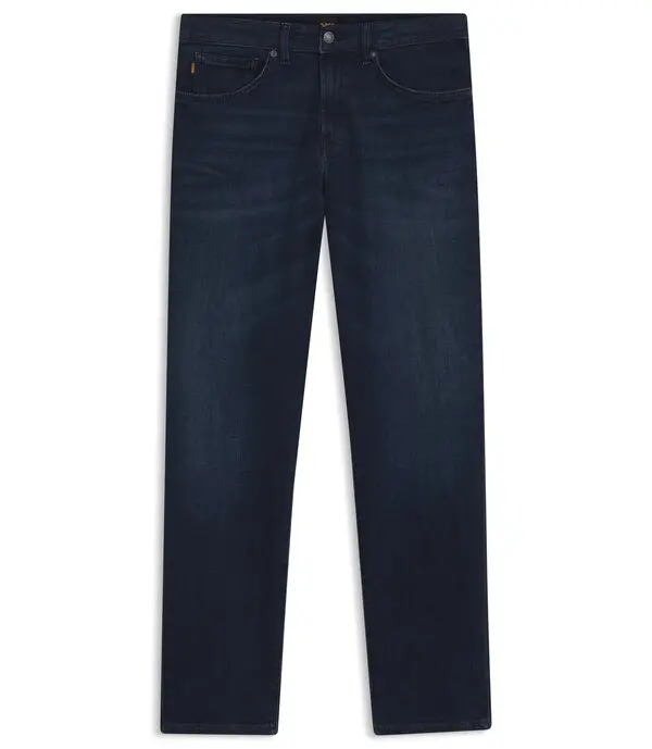 BOSS Maine Pure-blue Regular-fit Jeans In Comfort-stretch Denim - Dark Blue