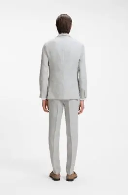 BOSS Slim-fit Linen Jacket