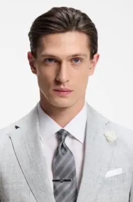 BOSS Slim-fit Linen Jacket