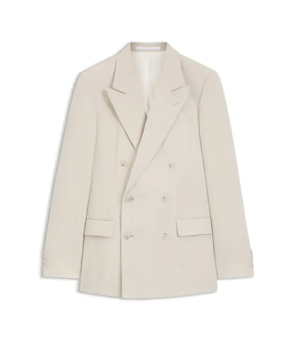 BOSS Slim-fit Jacket With Micro Pattern - Light Grey