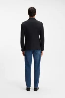 BOSS Patterned Slim-fit Jacket