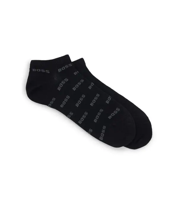 BOSS Two-pack Of Ankle Socks - Black