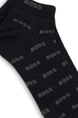 BOSS Two-pack Of Ankle Socks - Black