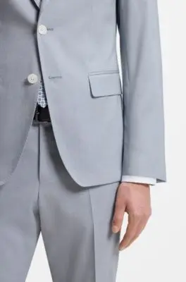 BOSS Slim-fit Patterned Chiffon Jacket