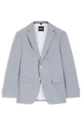 BOSS Slim-fit Patterned Chiffon Jacket