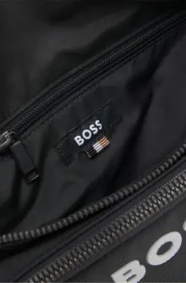 BOSS Structured Belt Bag With Contrast Logo