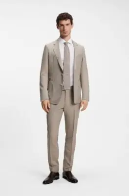 BOSS By Beckham Slim-fit Cotton Shirt