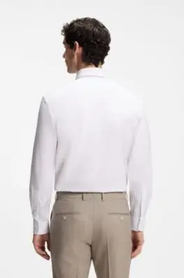 BOSS By Beckham Slim-fit Cotton Shirt