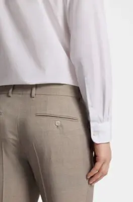 BOSS By Beckham Slim-fit Cotton Shirt
