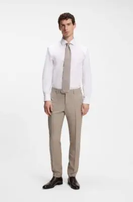 BOSS By Beckham Slim-fit Cotton Shirt