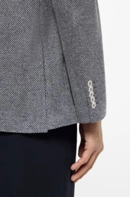 BOSS Regular-fit Jacket In Linen Blend