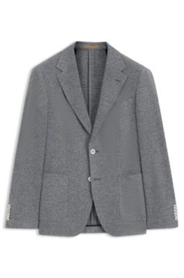 BOSS Regular-fit Jacket In Linen Blend