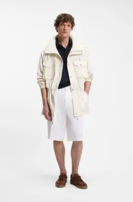 BOSS By Beckham Cotton Shorts - White