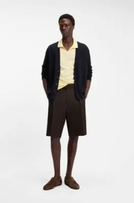 BOSS By Beckham Cotton Shorts - Brown
