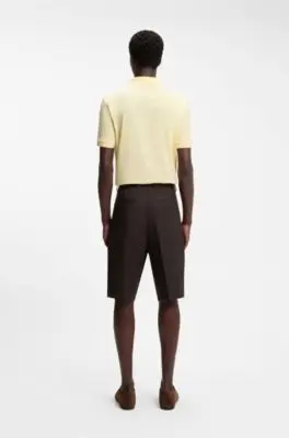 BOSS By Beckham Cotton Shorts - Brown