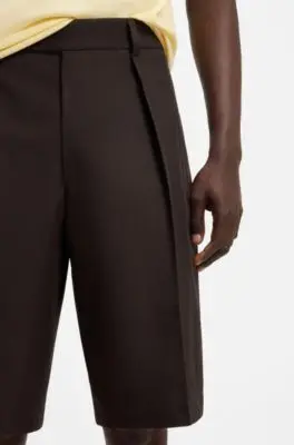 BOSS By Beckham Cotton Shorts - Brown