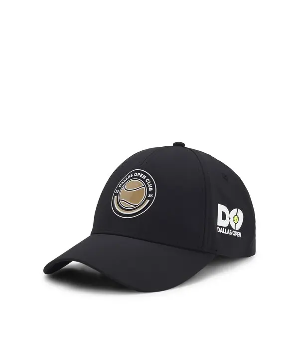 BOSS Five-panel Cap With Tennis Artwork And Logo - Black
