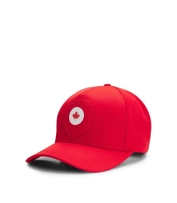 BOSS Logo Cap In Lustrous Twill With Country-flag Badge - Canada