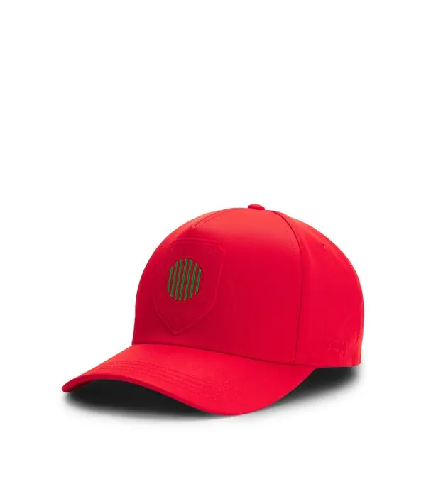 BOSS Logo Cap In Lustrous Twill With Country-flag Badge - Portugal