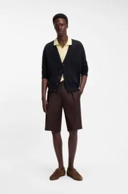 BOSS Suede Penny Loafers - Dark Brown