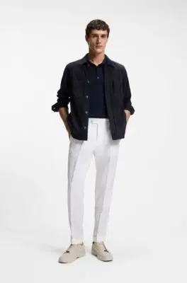 BOSS Metis Suede Shirt With Nappalan Inner