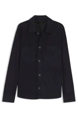 BOSS Metis Suede Shirt With Nappalan Inner