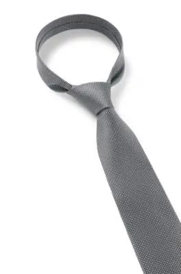 BOSS Jacquard-pattern Silk Tie - Light Blue
