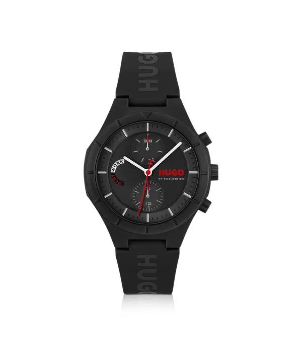 Hugo Watch With Silicone Logo Strap - Assorted Pre Pack
