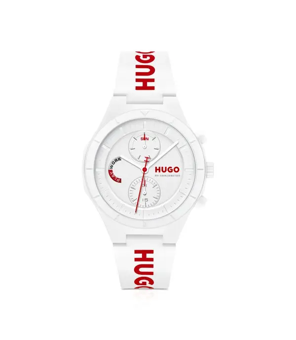 Hugo Watch With Logo Silicone Strap - Assorted Pre Pack