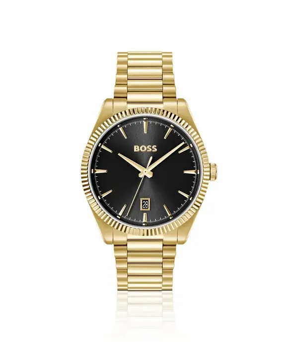 BOSS Gold-tone Bracelet Watch With Fluted Bezel - Assorted Pre Pack