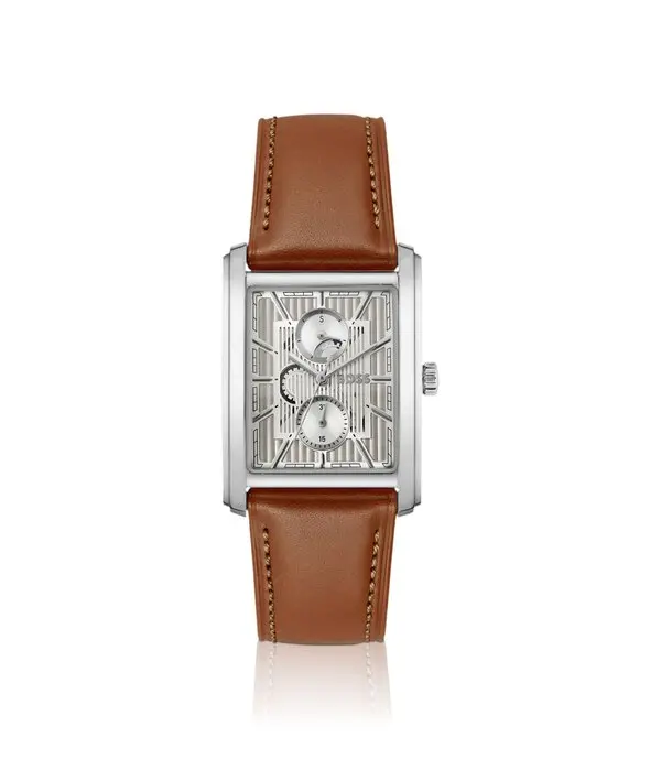 BOSS Silver-tone Watch With Textured Skeleton Dial - Assorted Pre Pack